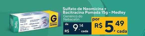 Nebacetin Pomada 15g Drogaria Sao Paulo