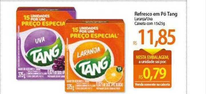 Refresco Em Pó Tang Laranja Uva oferta na Atacadão