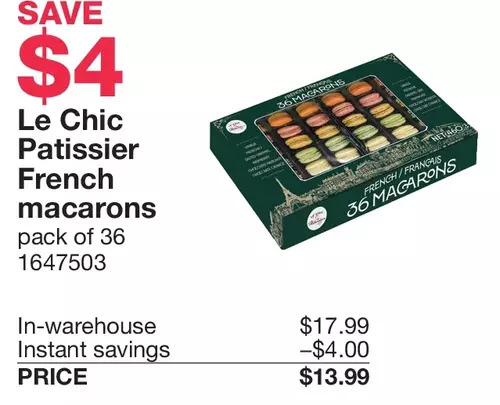 Le Chic Patissier French Macarons Offer At Costco