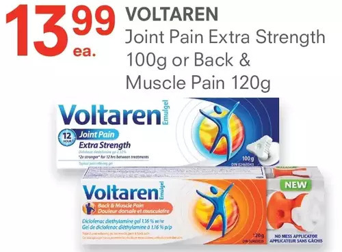Voltaren joint pain extra strength or back & muscle pain offer at ...