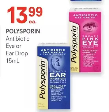 Polysporin Plus Pain Relief Ear Drops 15 Ml 42 Off