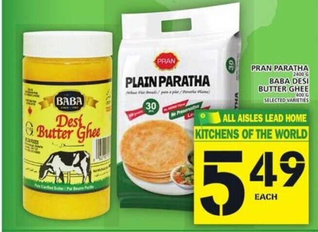 Pran paratha offer at Food Basics