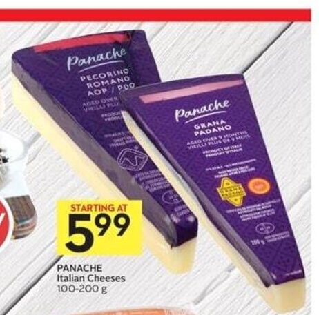 PANACHE Italian Cheeses 100-200 g offer at IGA