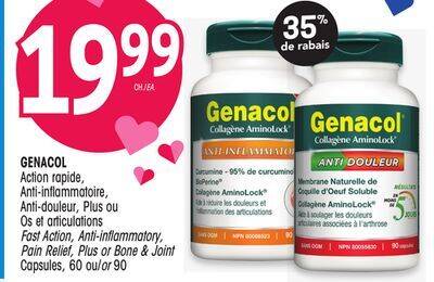 GENACOL Action rapide, Anti-inflammatoire, Anti-douleur, Plus ou Os et ...
