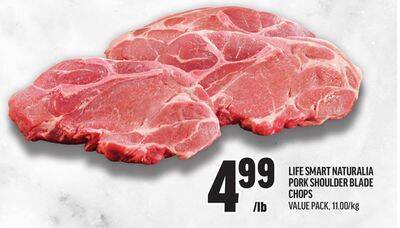 LIFE SMART NATURALIA PORK SHOULDER BLADE CHOPS offer at Metro