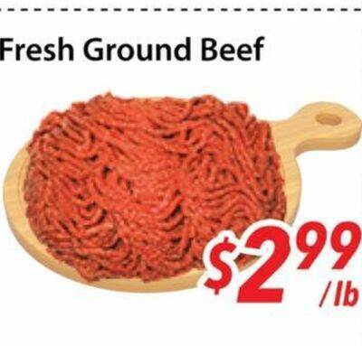 Fresh Ground Beef offer at Bestco Food Mart