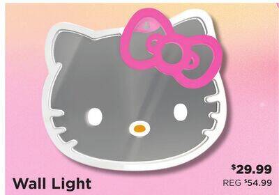 Hello Kitty Wall Light offer at Showcase