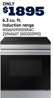6.3 cu. ft. induction range offer at RONA