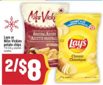 Lays or Miss Vickies potato chips offer at Marché Adonis