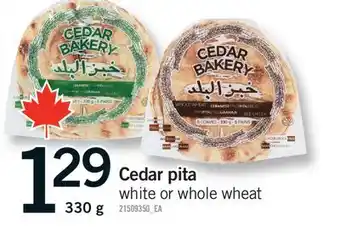 CEDAR PITA, 330 G offer at Fortinos