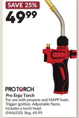 Pro Ergo Torch offer at Princess Auto