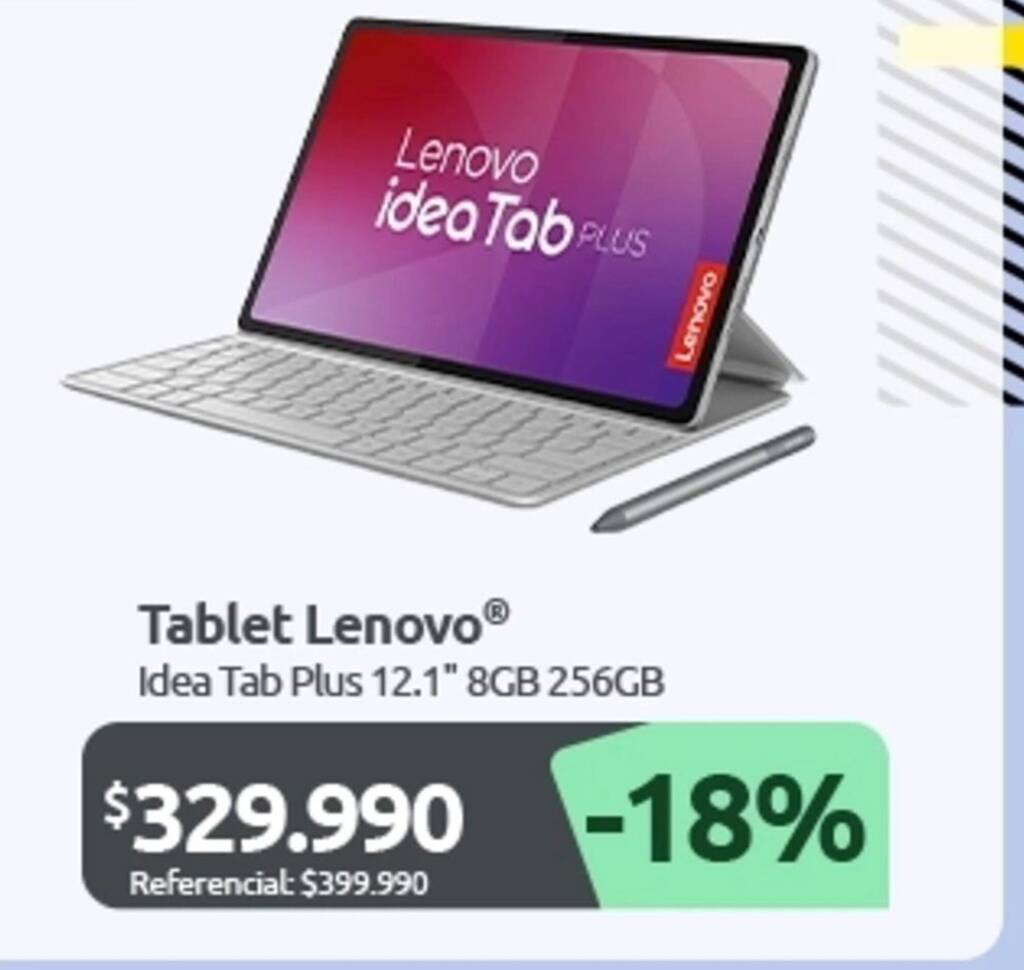 Tablet LenovoⓇ Idea Tab Plus 12.1" 8GB 256GB oferta en PC Factory