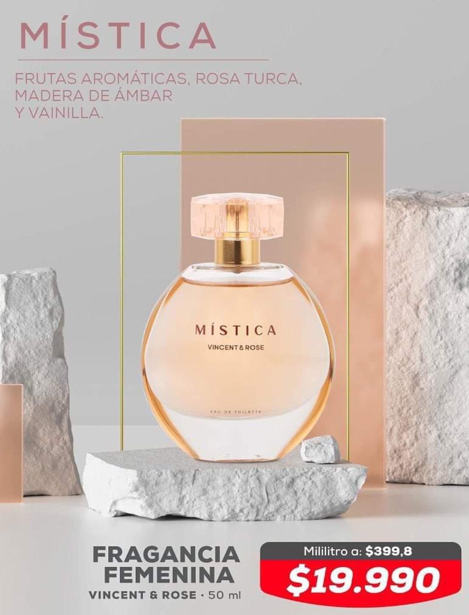 Oferta Mística Vincent & Rose 50ml en Tiendas D1