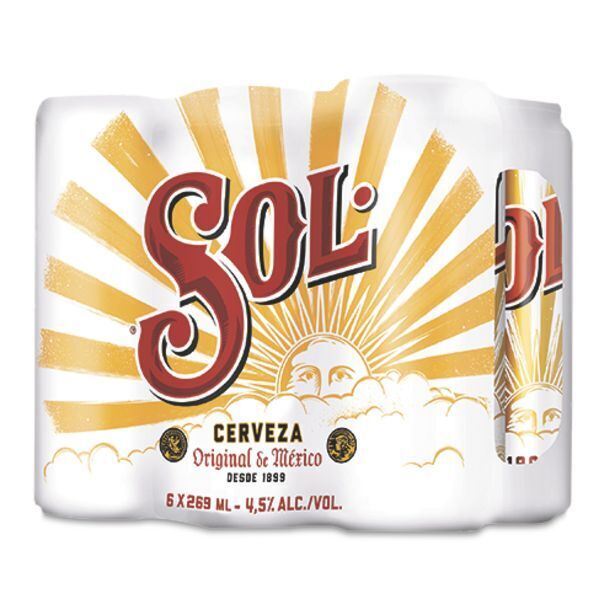 Oferta Cerveza sol lata 269ml x 6u en Makro