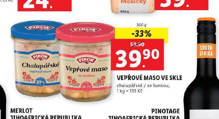 Vepřové maso ve skle nabídky v Lidl