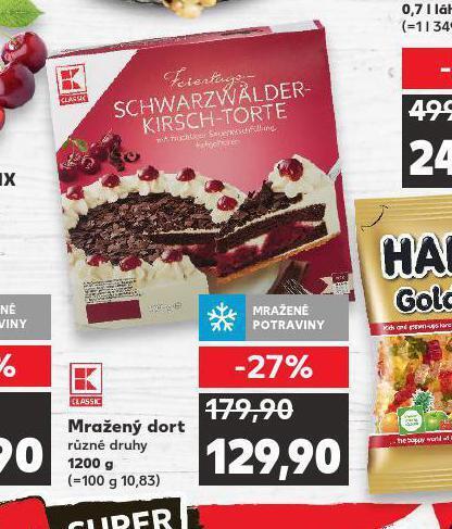 Mražený dort nabídky v Kaufland