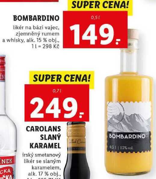 Bombardino, 0,5 l nabídka v Lidl