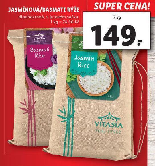Jasmínová / basmati rýže nabídky v Lidl