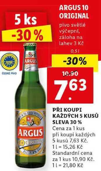 Argus 10 original, 0,5 l nabídky v Lidl