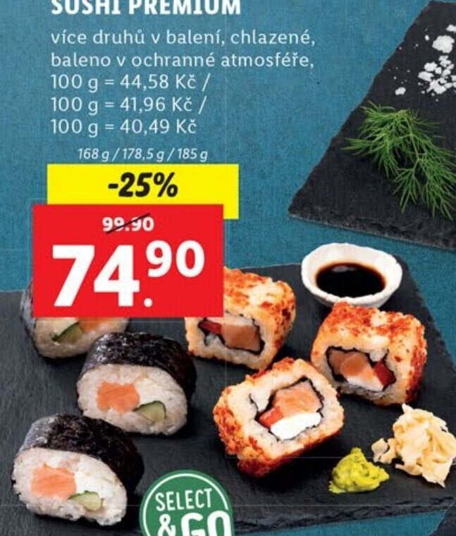 SUSHI PREMIUM nabídky v Lidl
