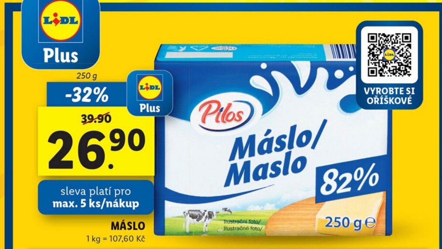 MÁSLO nabídky v Lidl