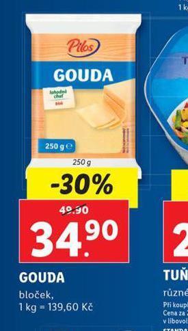 Gouda sýr nabídky v Lidl