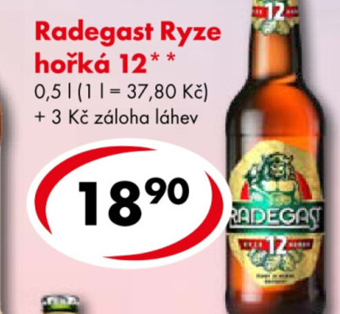 Radegast Ryze akce a cena CBA – kvě 2025