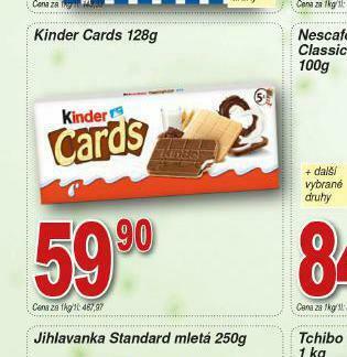 Kinder cards nabídky v Lidl