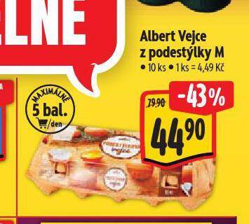 Vejce akce a cena Albert – pro 2025
