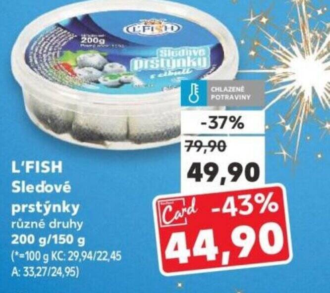 Sleďové prstýnky akce a cena Kaufland – pro 2025
