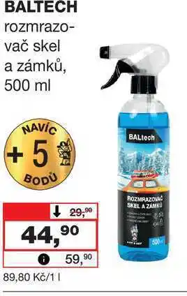 BALTECH rozmrazovač skel a zámků, 500 ml nabídka v Barvy a laky drogerie