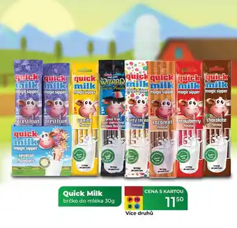 Quick Milk brčko do mléka -30g nabídka v Tamda Foods