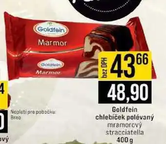 Goldfein chlebíček polévaný mramorový stracciatella 400 g nabídka v Jip