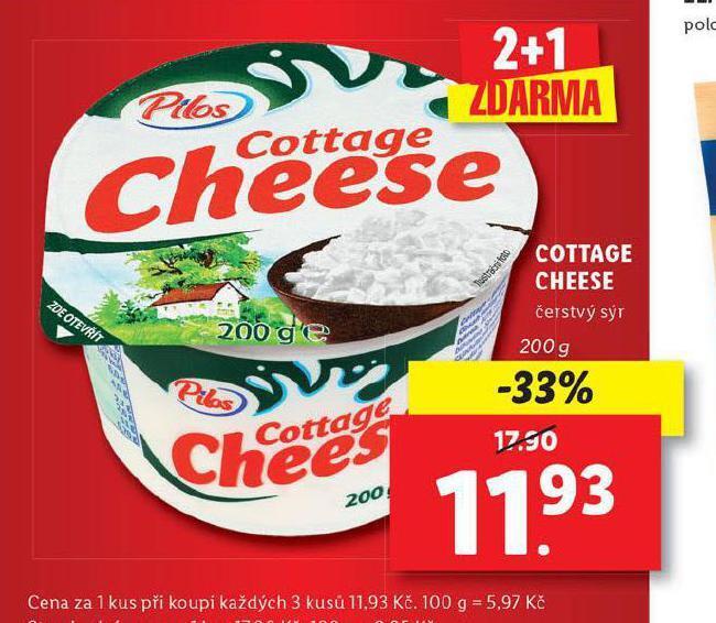 Cottage sýr nabídky v Lidl