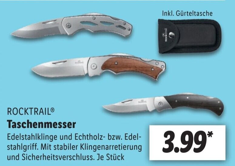 Rocktrail Taschenmesser Angebot bei Lidl