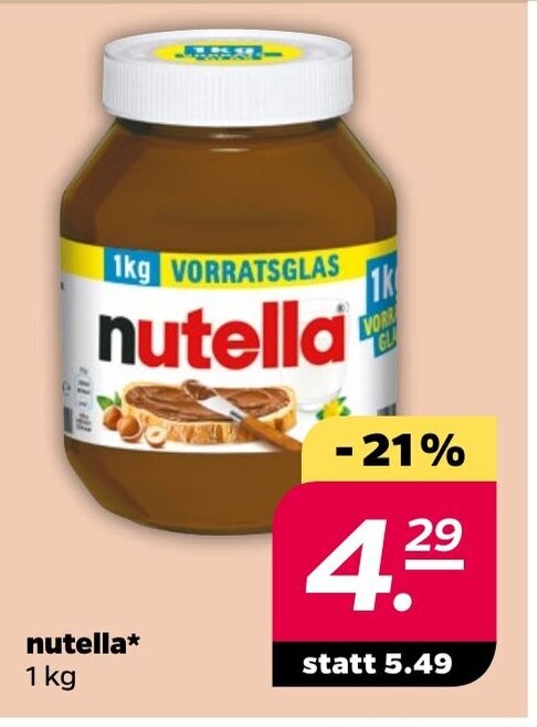 Spannende Netto Nutella Angebot Ebenbild