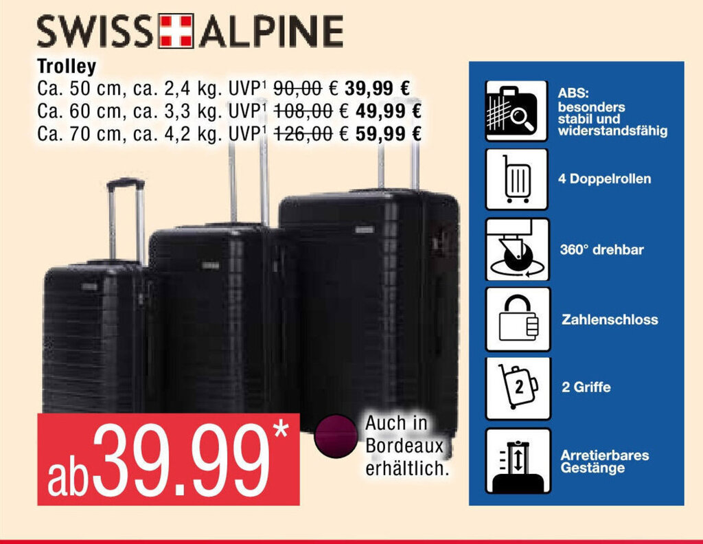 Swiss Alpine Trolley 50cm Angebot bei Marktkauf