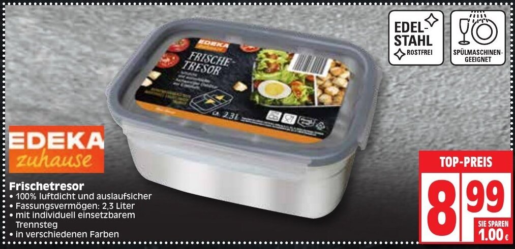 Edeka Zuhause Frischetresor 2.3L Angebot bei Edeka