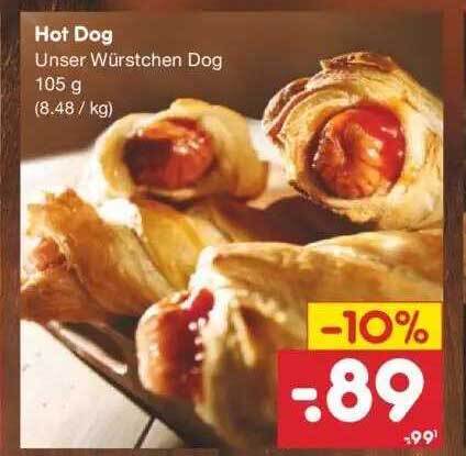 Hot Dog Angebot bei Netto Marken-Discount
