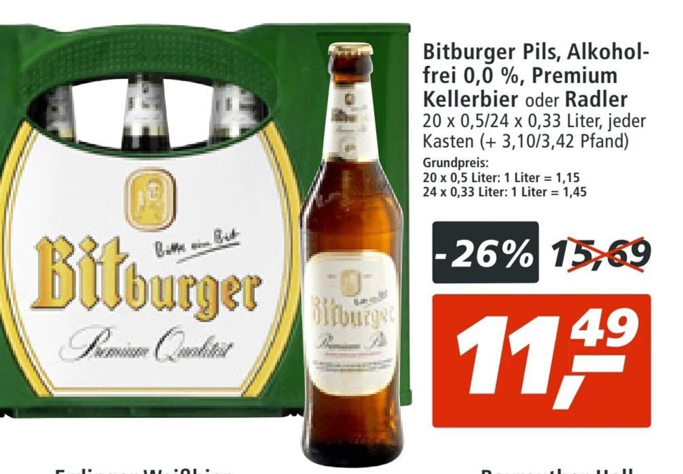 Alle Bitburger Angebote - Entdecken Sie das günstigste Bitburger Angebot!