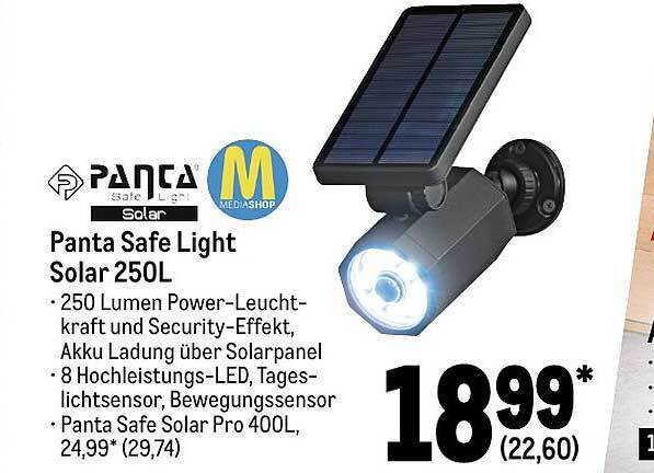 Panta Safe Light Solar Erfahrungen