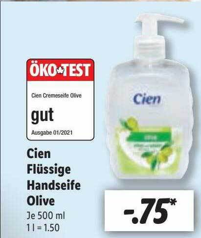 Cien flüssige handseife olive Angebot bei Lidl