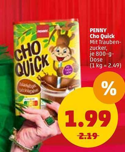 Penny Cho Quick 800g Angebot bei PENNY