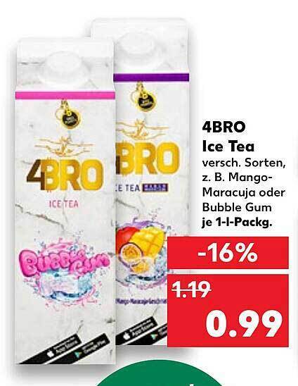 4bro ice tea Angebot bei Kaufland