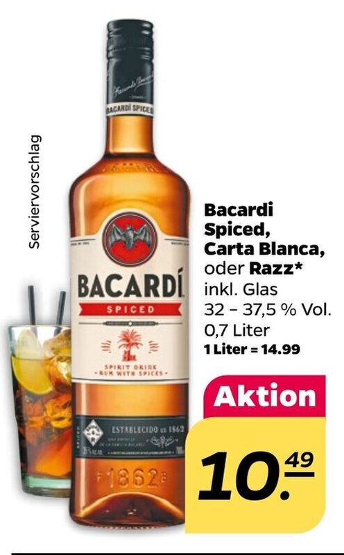 Bacardi Rum 700ml Angebot bei NETTO