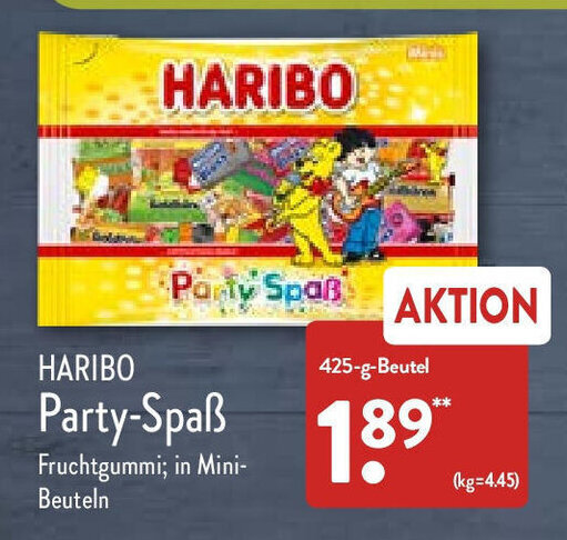 Haribo Party-Spass 425g Angebot bei Aldi Nord