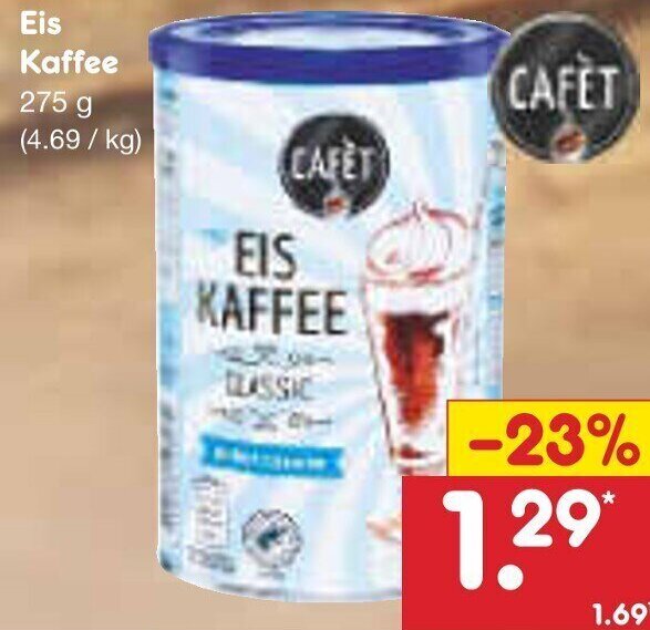 Cafèt Eis Kaffee 275 g Angebot bei Netto Marken-Discount