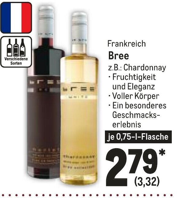 Bree Wein 750ml Angebot bei METRO
