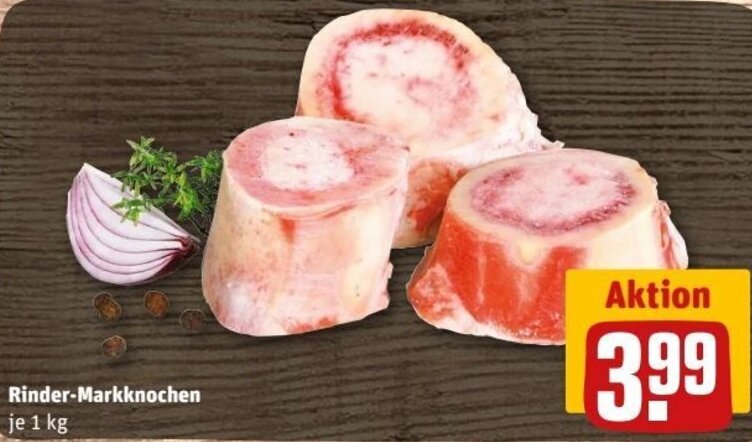 Rinder-Markknochen 1 kg Angebot bei REWE Center