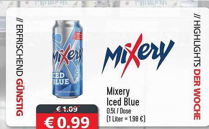 Mixery iced blue Angebot bei Getränkehaus